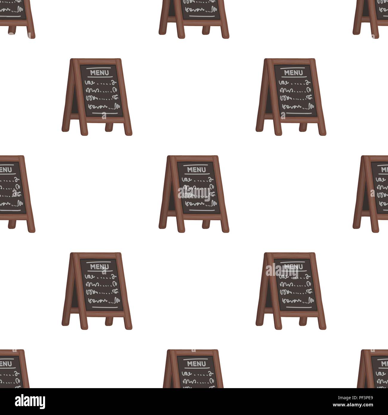 Street bar menu.A sign with the tasty dishes in the street. Pub pattern ...