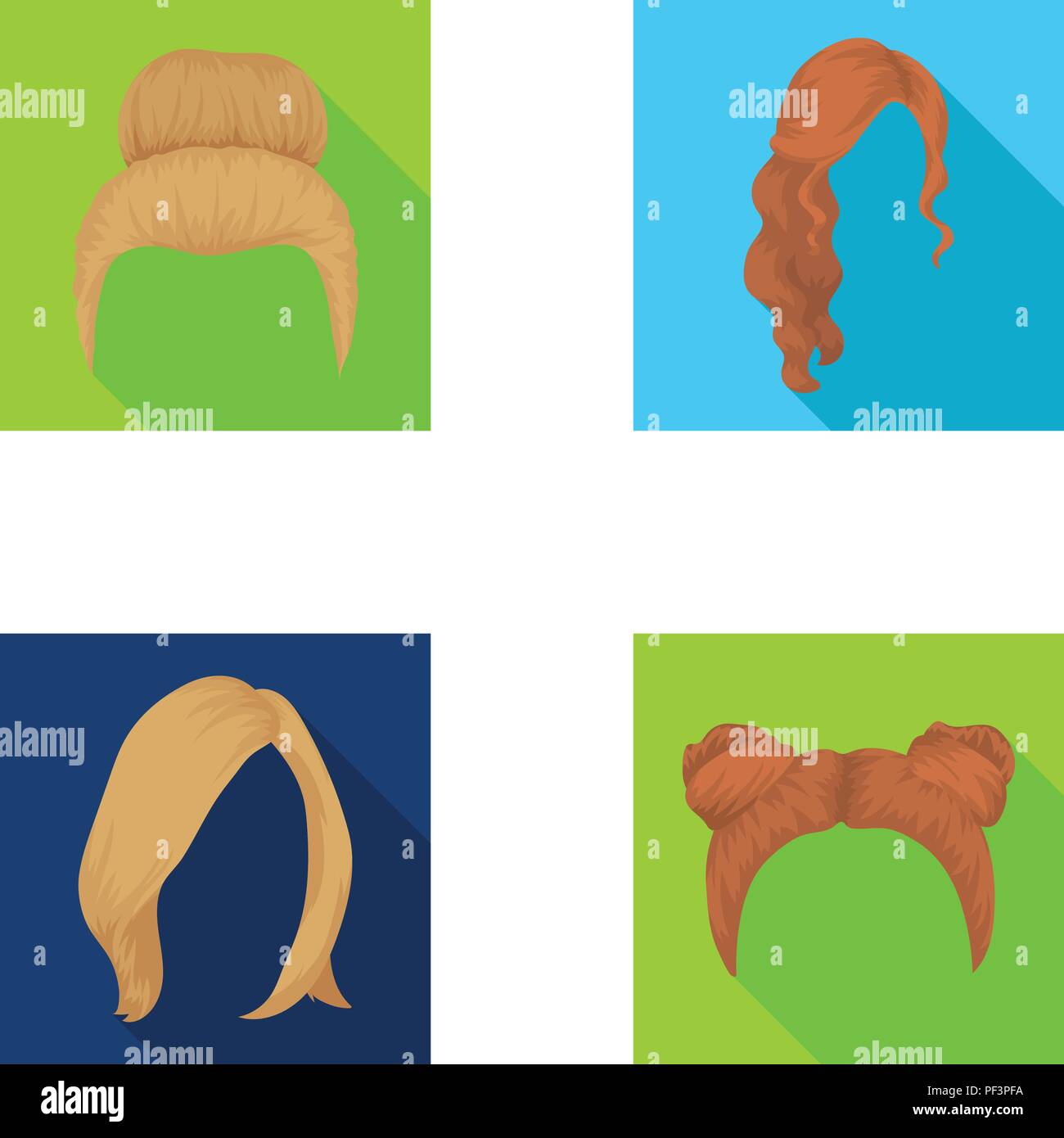 Red hair short hairdresser Stock Vector Images - Alamy