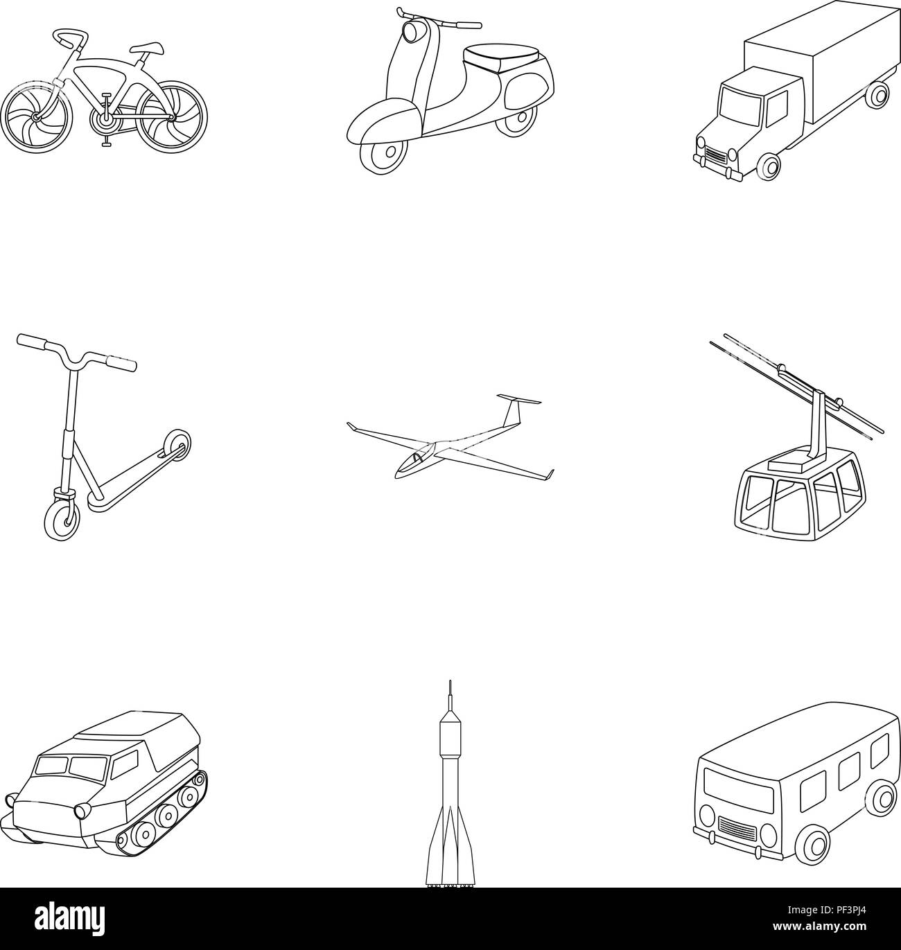 air,bicycle,car,cargo,collection,ecology,fighter,ground,helicopter,icon ...