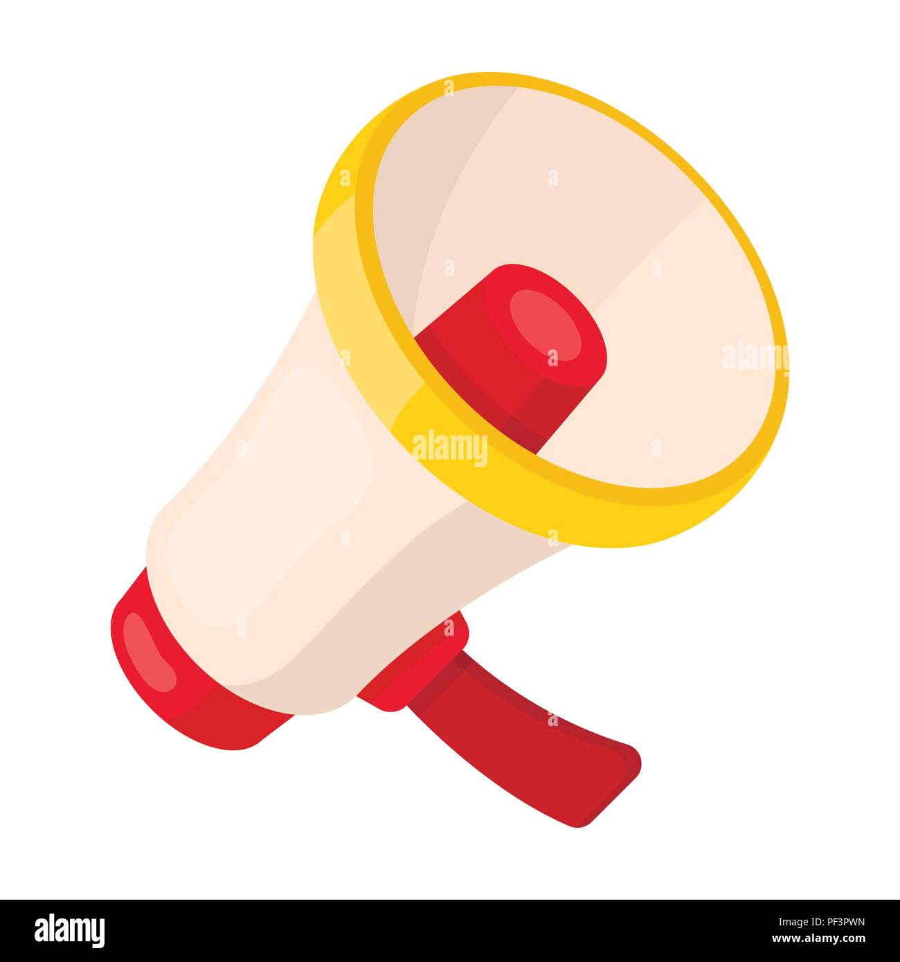 A football fan shout.Fans single icon in cartoon vector symbol stock ...
