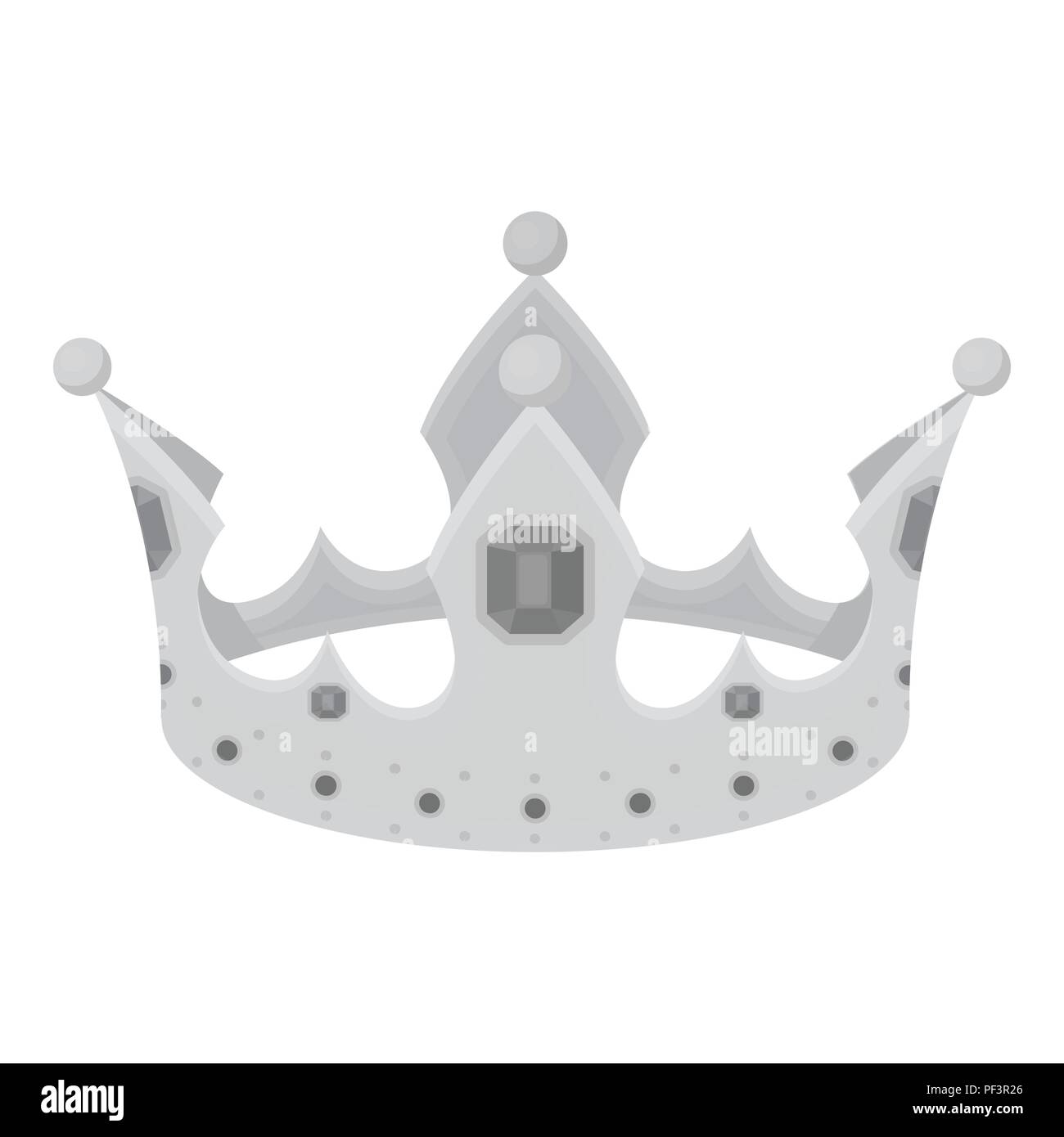 Crown icon in monochrome style isolated on white background. Hats ...