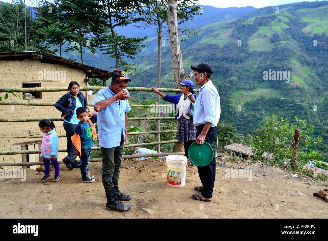 Drinking chicha ((fermented corn ) - Race - Fiestas Virgen del Carmen ...