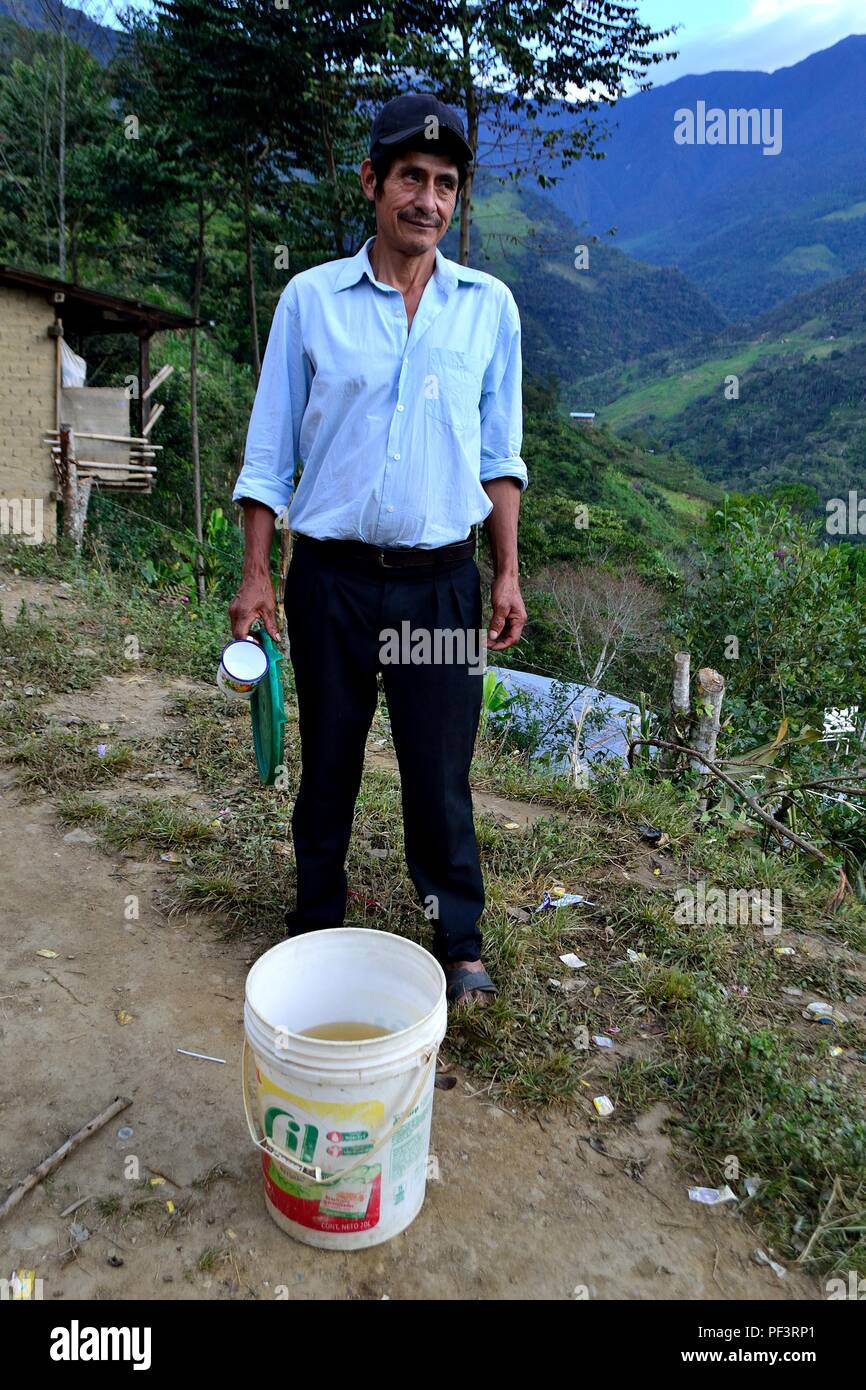 Drinking chicha ((fermented corn ) - Race - Fiestas Virgen del Carmen ...