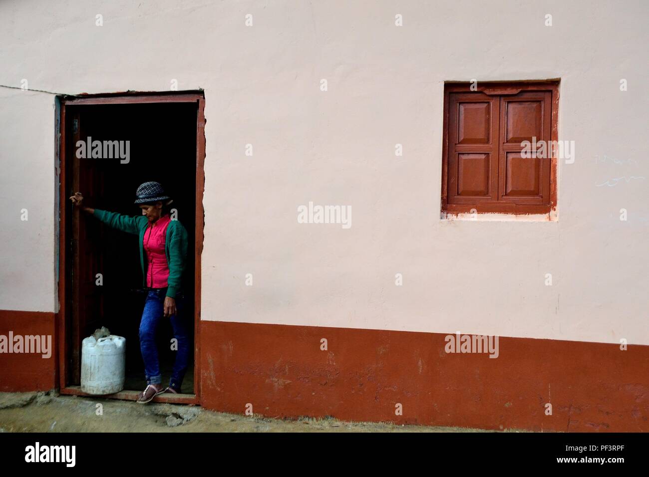 Drinking chicha ((fermented corn ) - Race - Fiestas Virgen del Carmen ...