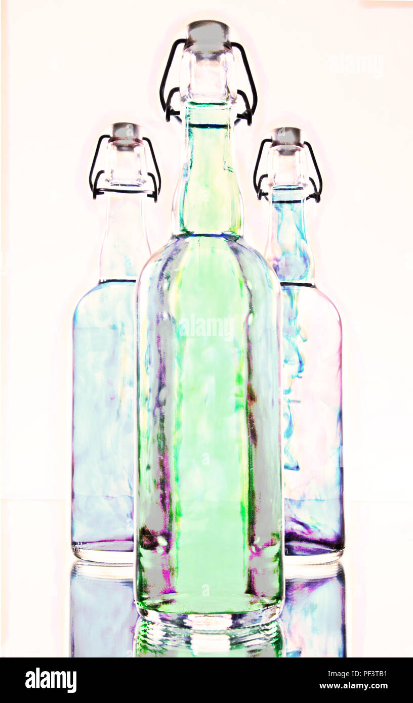 High Key Bottles and Color Stock Photo - Alamy