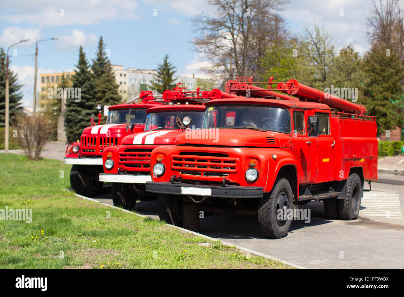 Old Fashioned Fire Truck High Resolution Stock Photography and Images ...