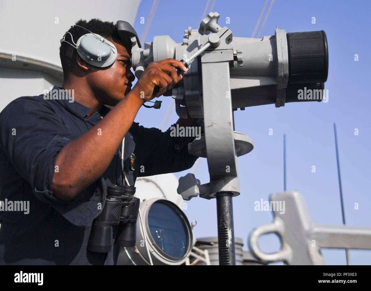 180812-N-RM440-1217 ARABIAN GULF (August 12, 2018) Boatswain’s Mate ...