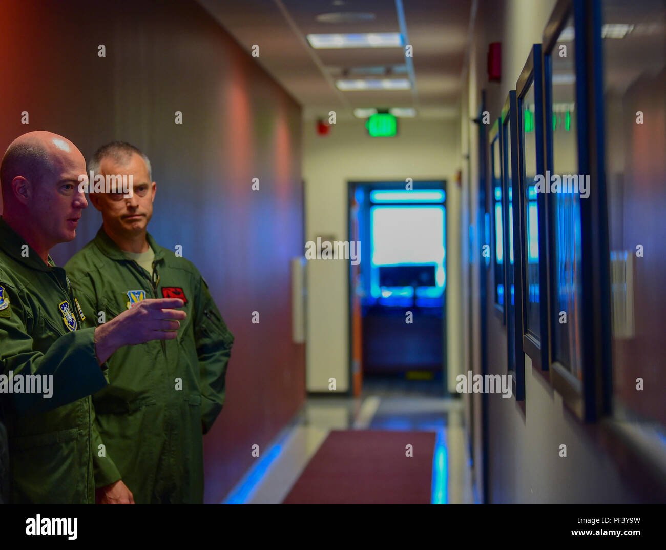 Col. Troy Endicott, 460th Space Wing commander, and Col. Brian “Ike ...