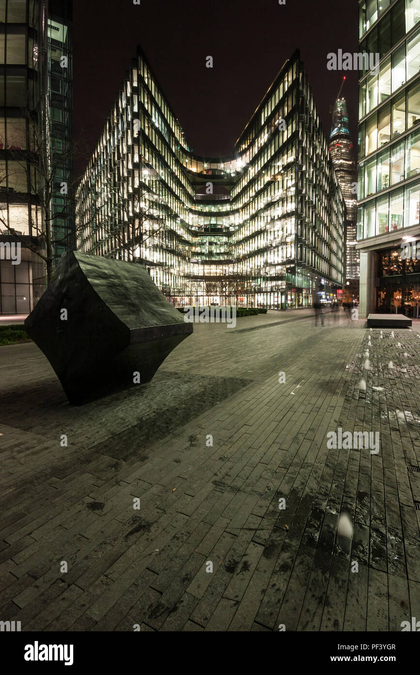 More London Place at Night Stock Photo - Alamy