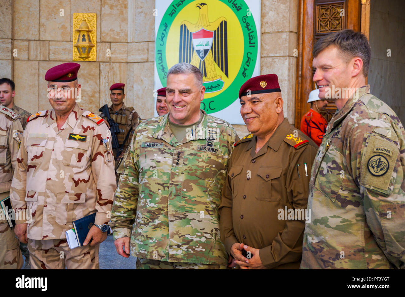 U.S. Army Chief of Staff Gen. Mark Milley, Iraqi staff Lt. Gen. Jalil ...
