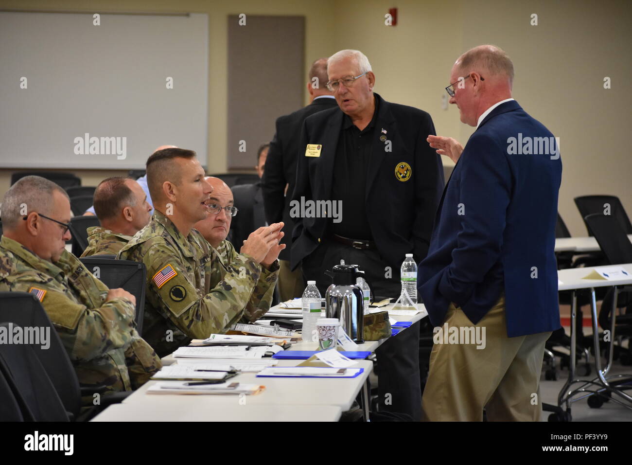 Brig. Gen. Tony L. Wright (left), 88th Readiness Division deputy ...
