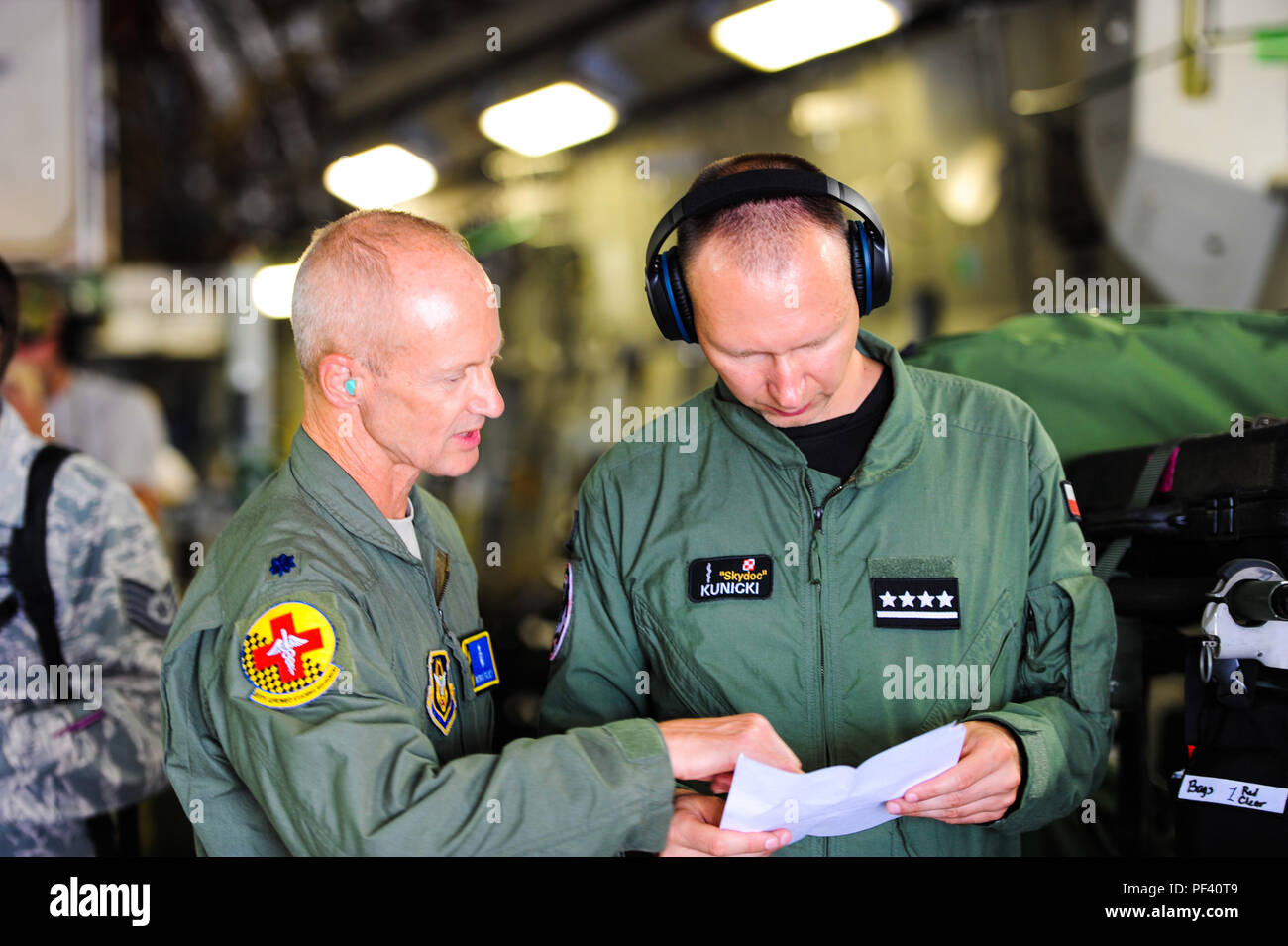 U.S. Air Force Lt. Col. Patrick Falvey, 459th Aeromedical Staging ...
