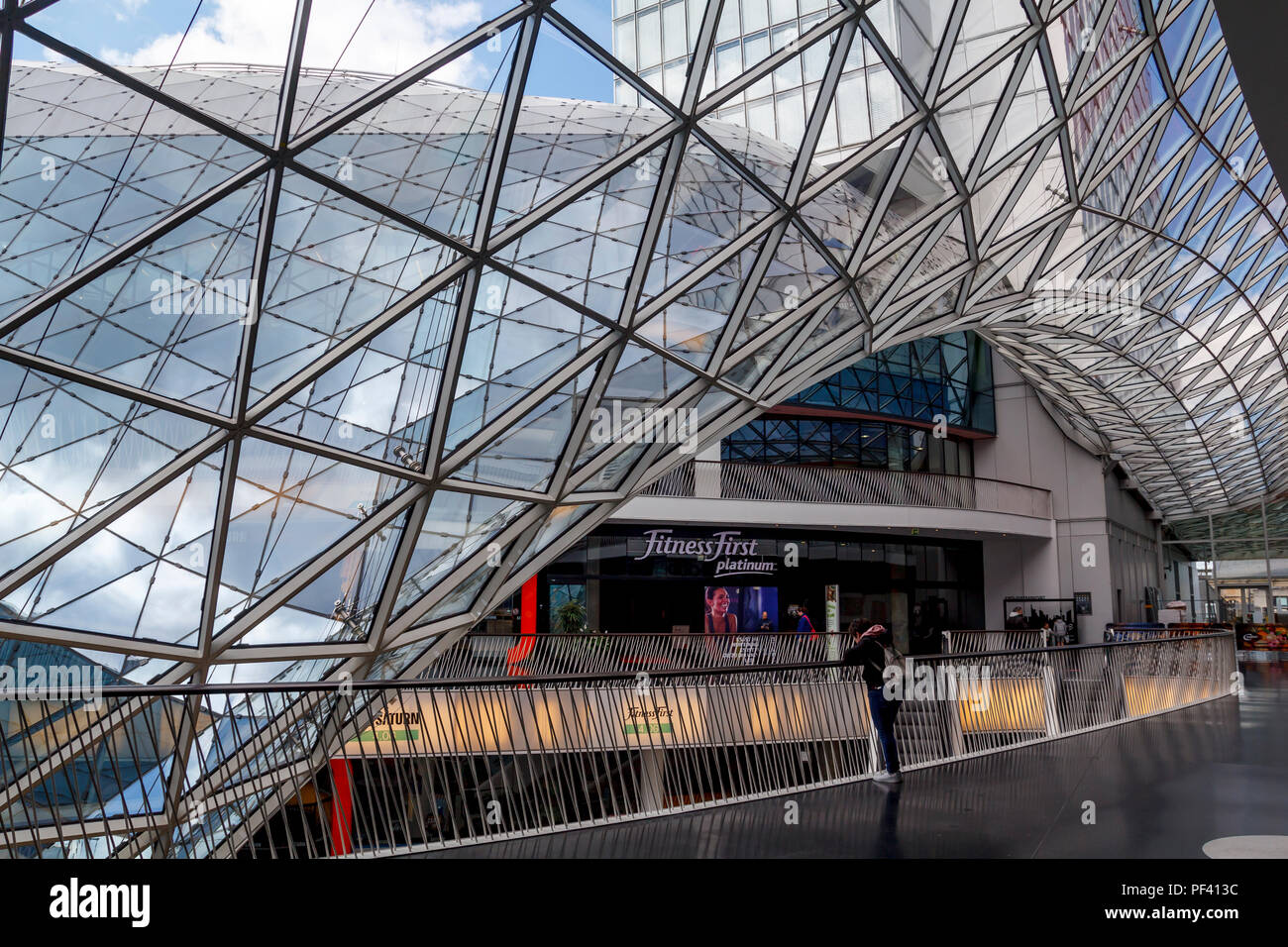 MyZeil, a modern shopping mall in the center of Frankfurt, designed by ...