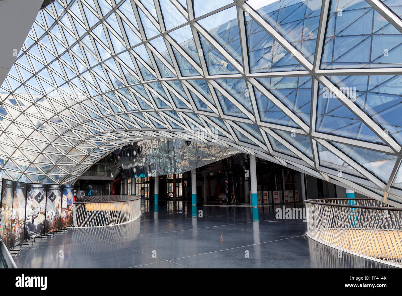 MyZeil, a modern shopping mall in the center of Frankfurt, designed by ...