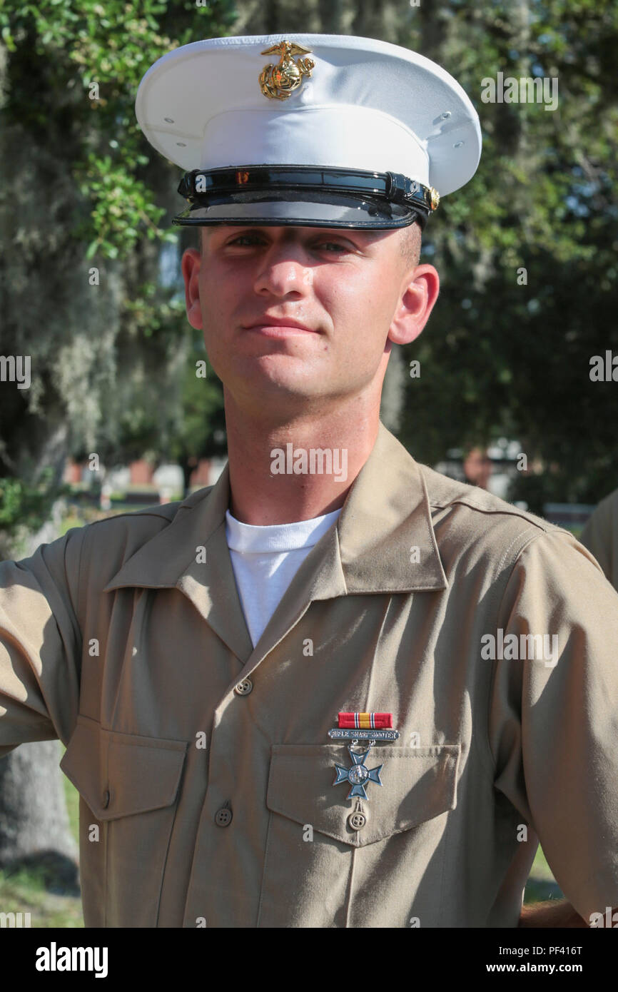 U.S. Marine Corps Pfc. Bailey Gordon is the honor graduate for Platoon ...
