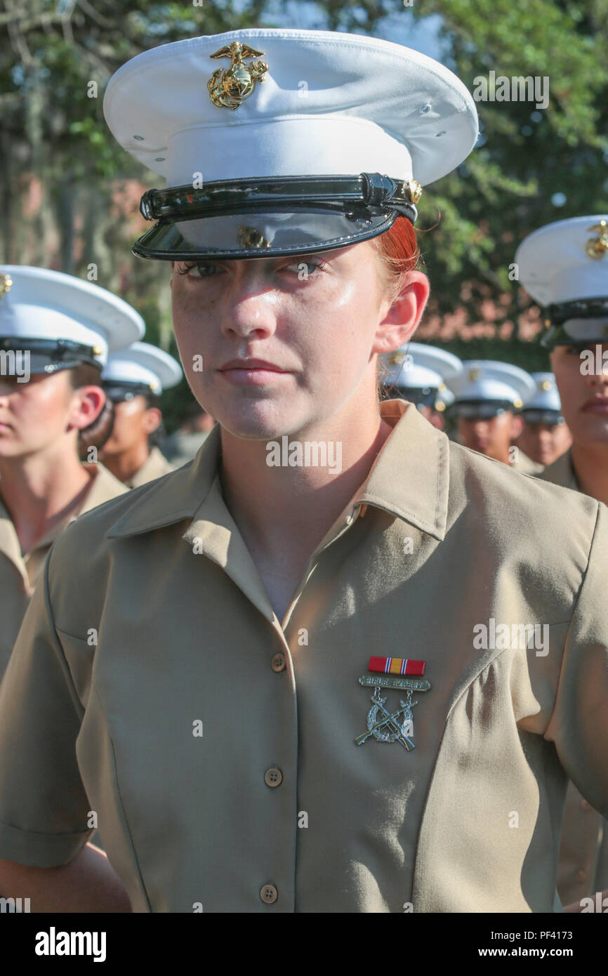 U.S. Marine Corps Pfc. Amanda Martinez, earned the company's highest ...