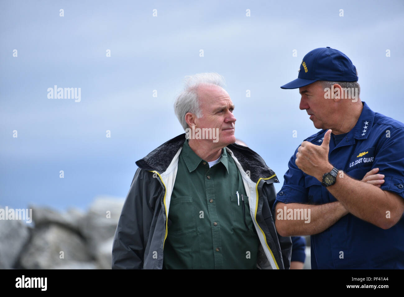 Coast Guard Commandant Adm. Karl Schultz meets with Secretary of the ...