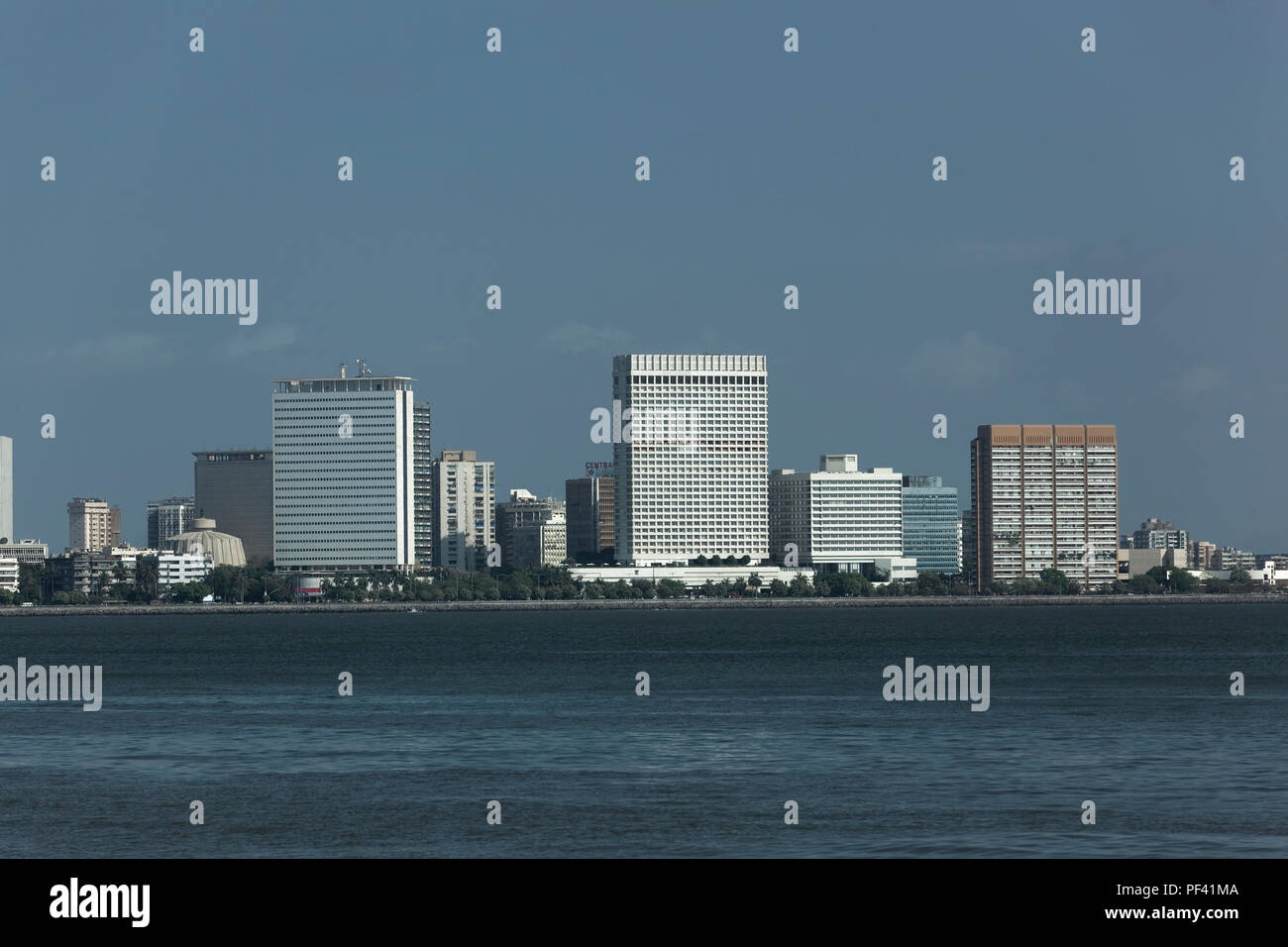 View of Nariman Point skyline from Marine Drive, Mumbai, Maharashtra ...