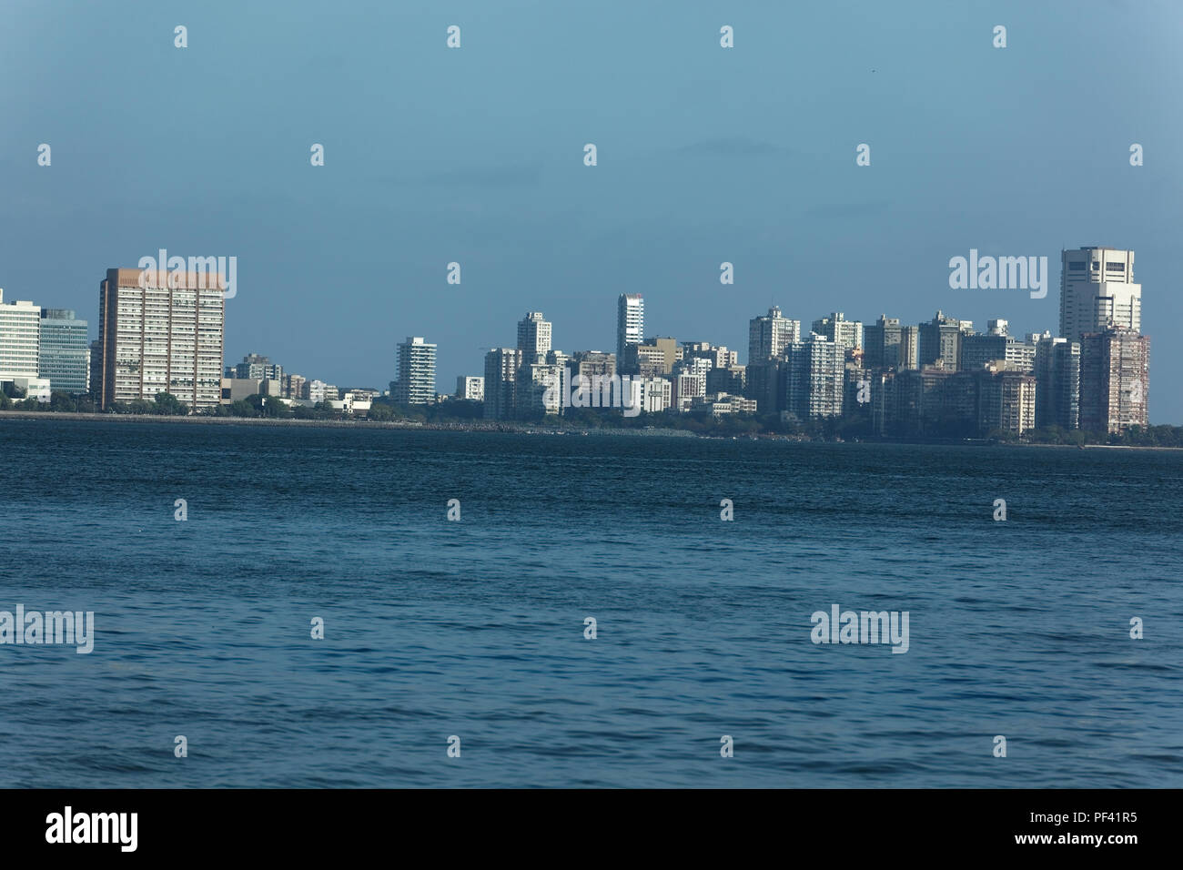 View of Nariman Point skyline from Marine Drive, Mumbai, Maharashtra ...