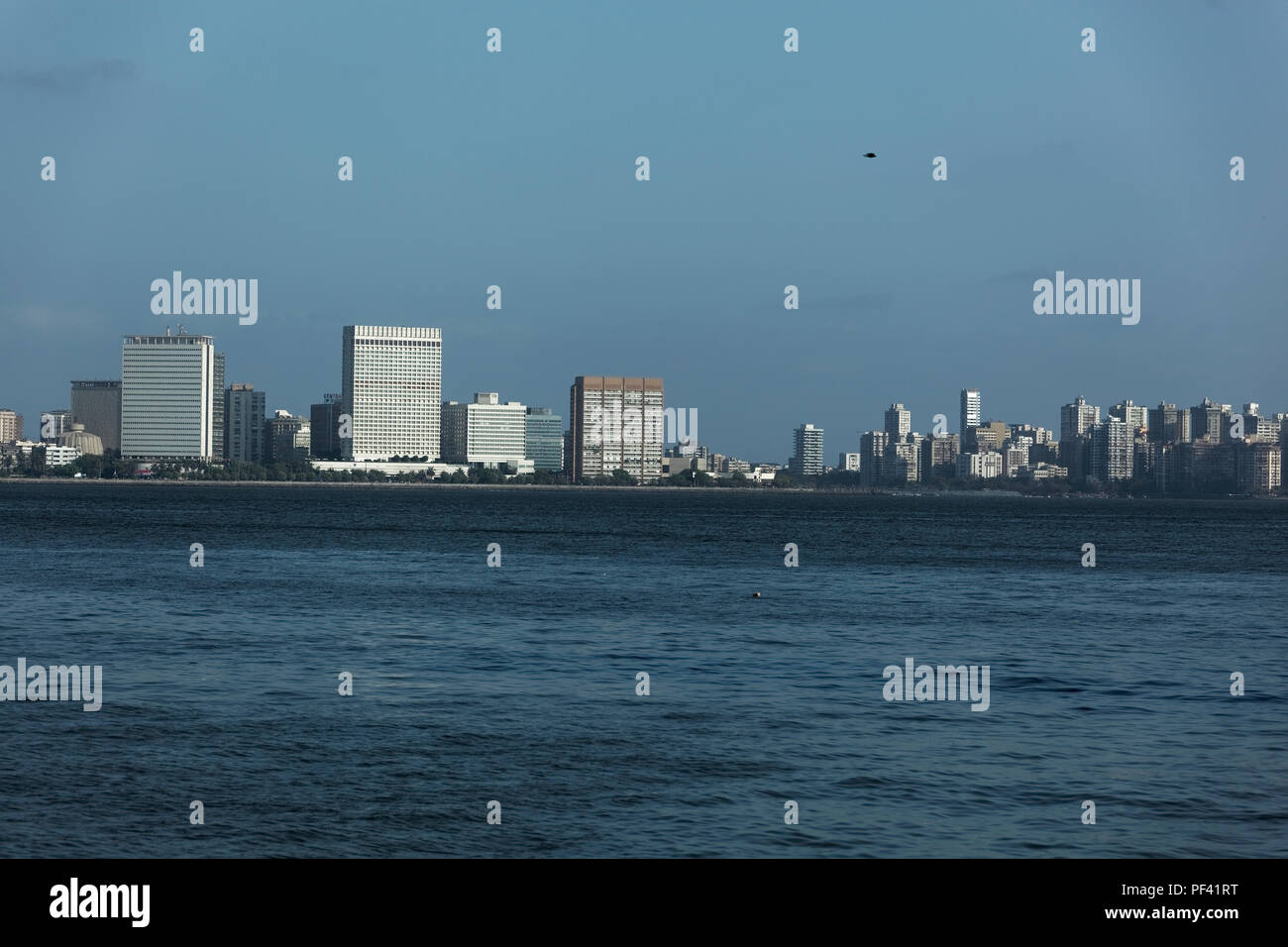 View of Nariman Point skyline from Marine Drive, Mumbai, Maharashtra ...
