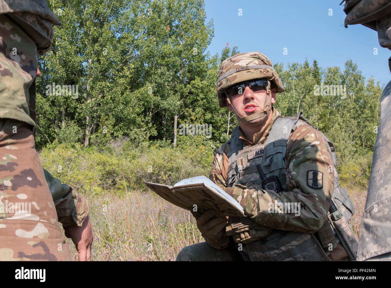 2nd Lt. Kevin Aurelio, a fire direction officer with Battery B, 1st ...