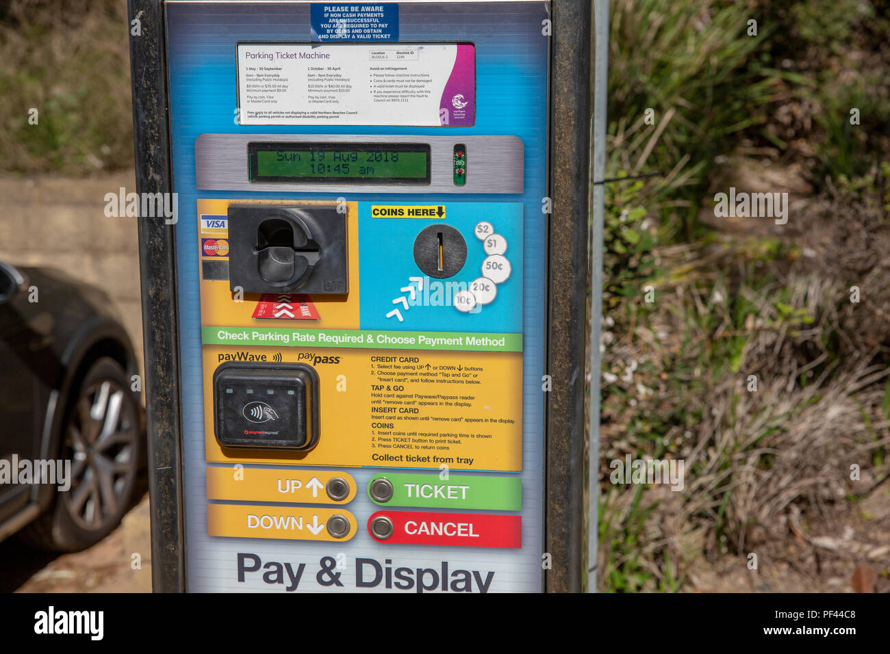 Council ticket parking machine in Sydney,Australia Stock Photo - Alamy