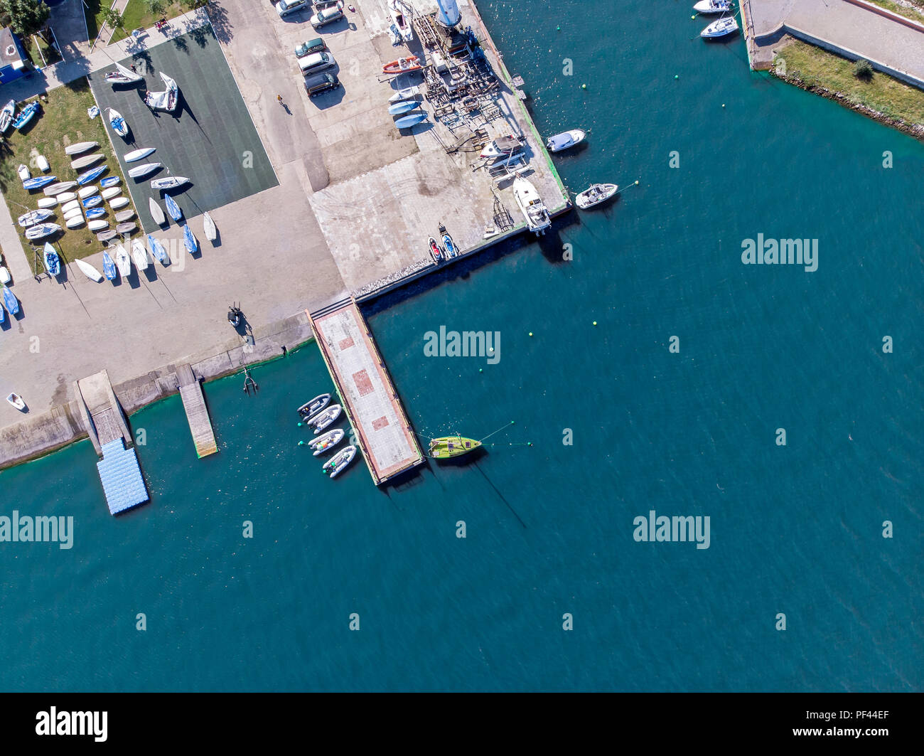 Flying drone from boat hi-res stock photography and images - Alamy