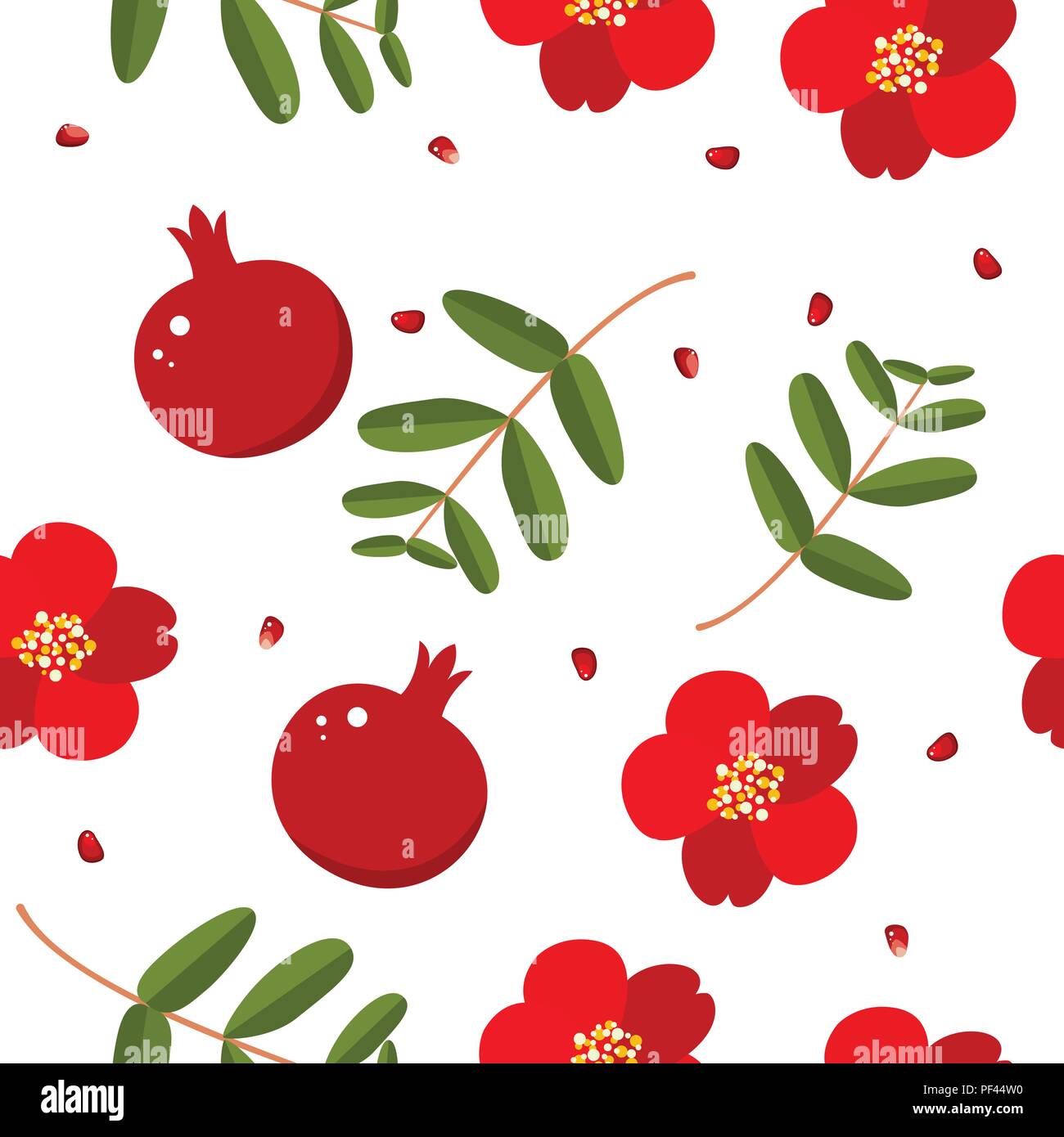 Pomegranate Flower Vector