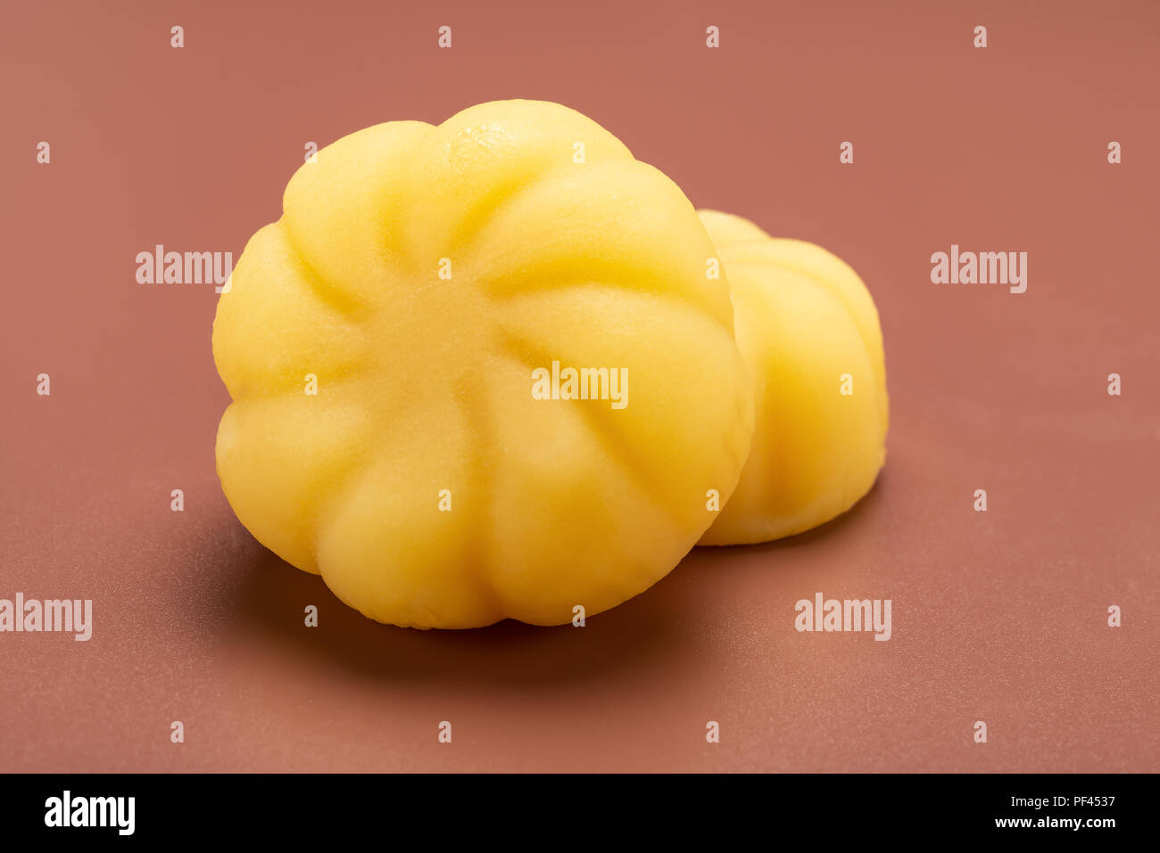 yellow color modern style Chinese mooncakes to celebrate the Middle ...