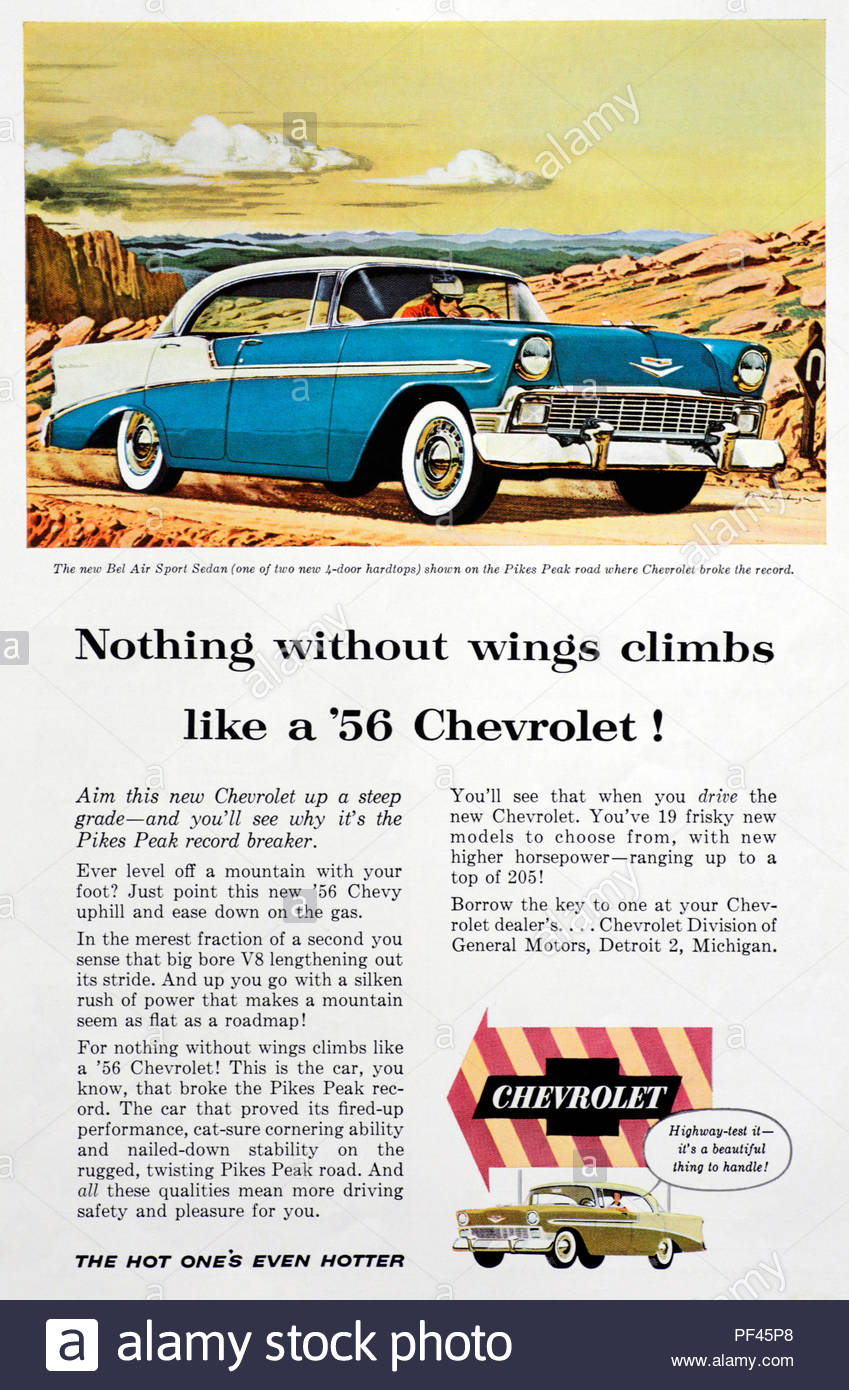 Chevrolet bel air ad hi-res stock photography and images - Alamy