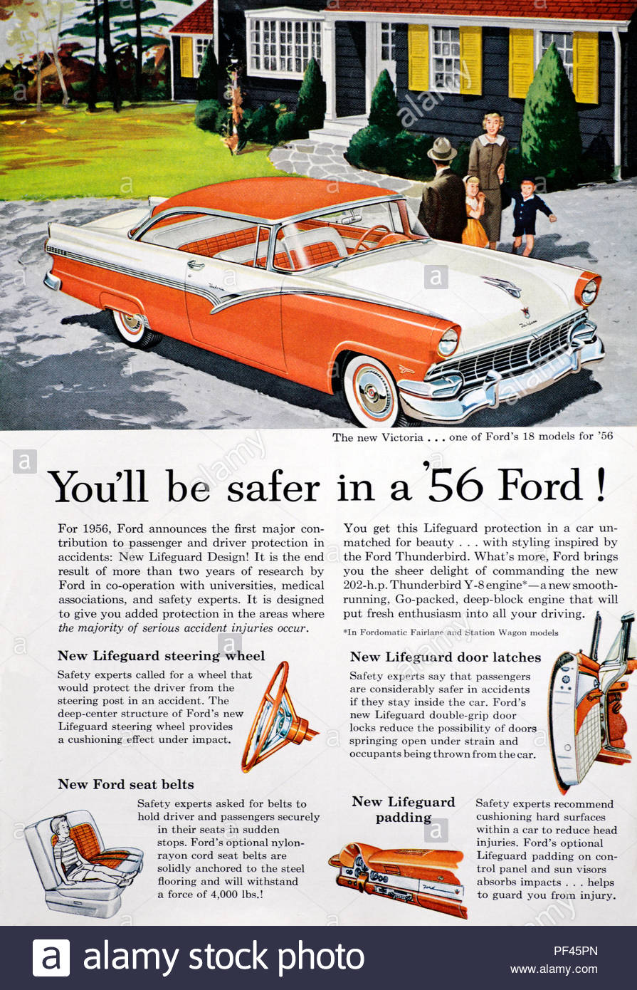 1950s usa ford magazine advert hi-res stock photography and images - Alamy