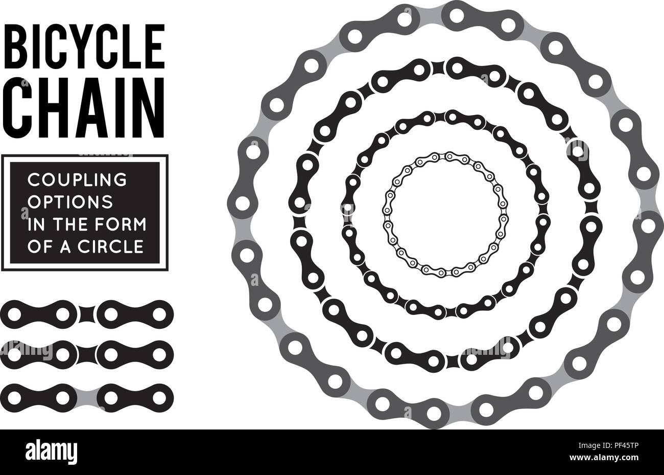 Bicycle chain logo Stock Vector Images - Alamy