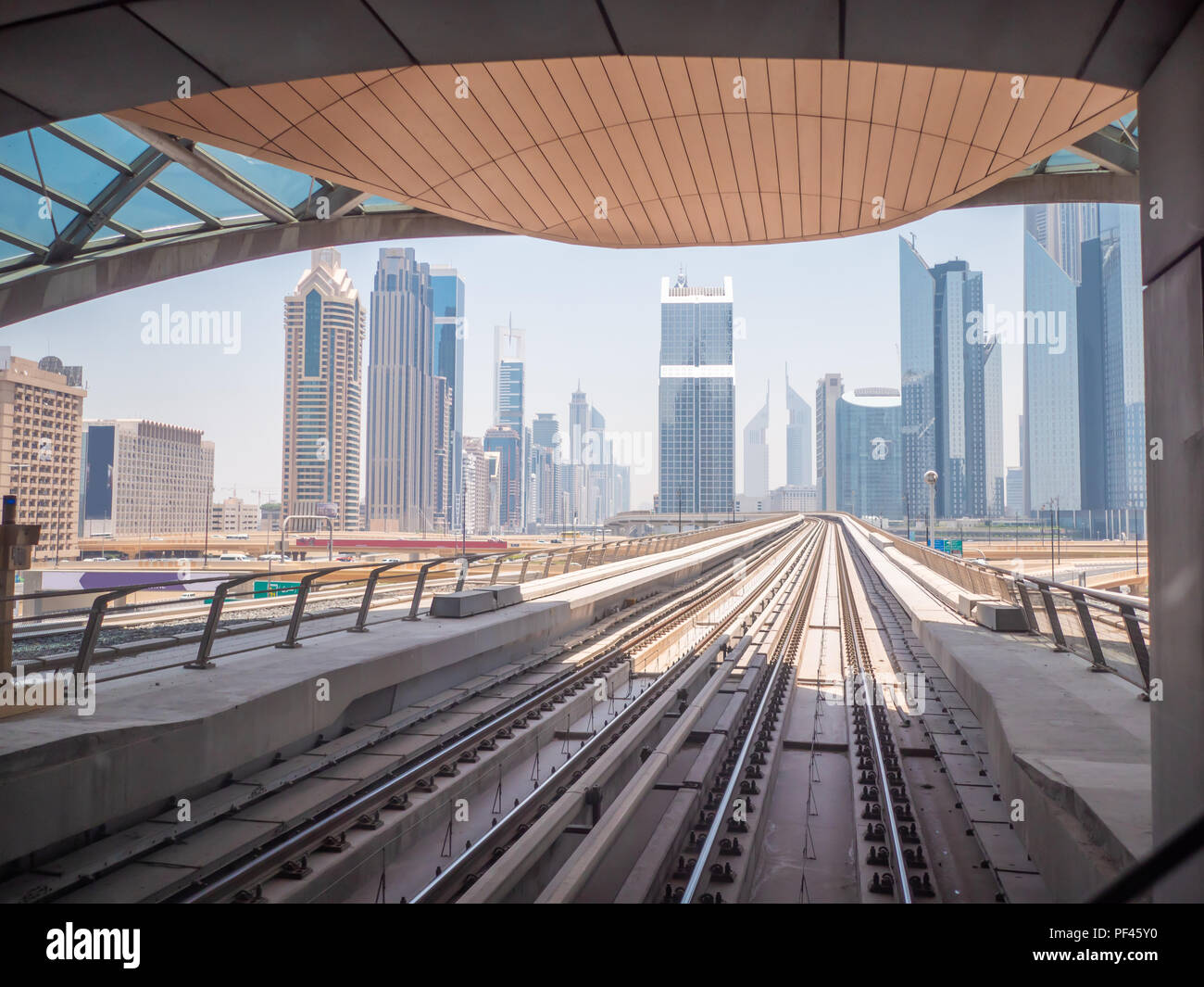 Outside dubai metro station hi-res stock photography and images - Alamy