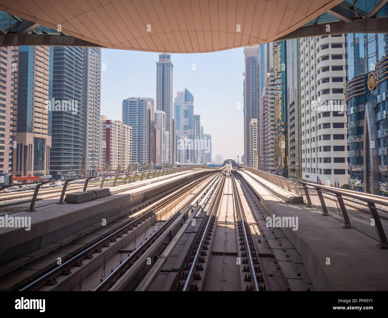 Downtown dubai metro rails hi-res stock photography and images - Alamy