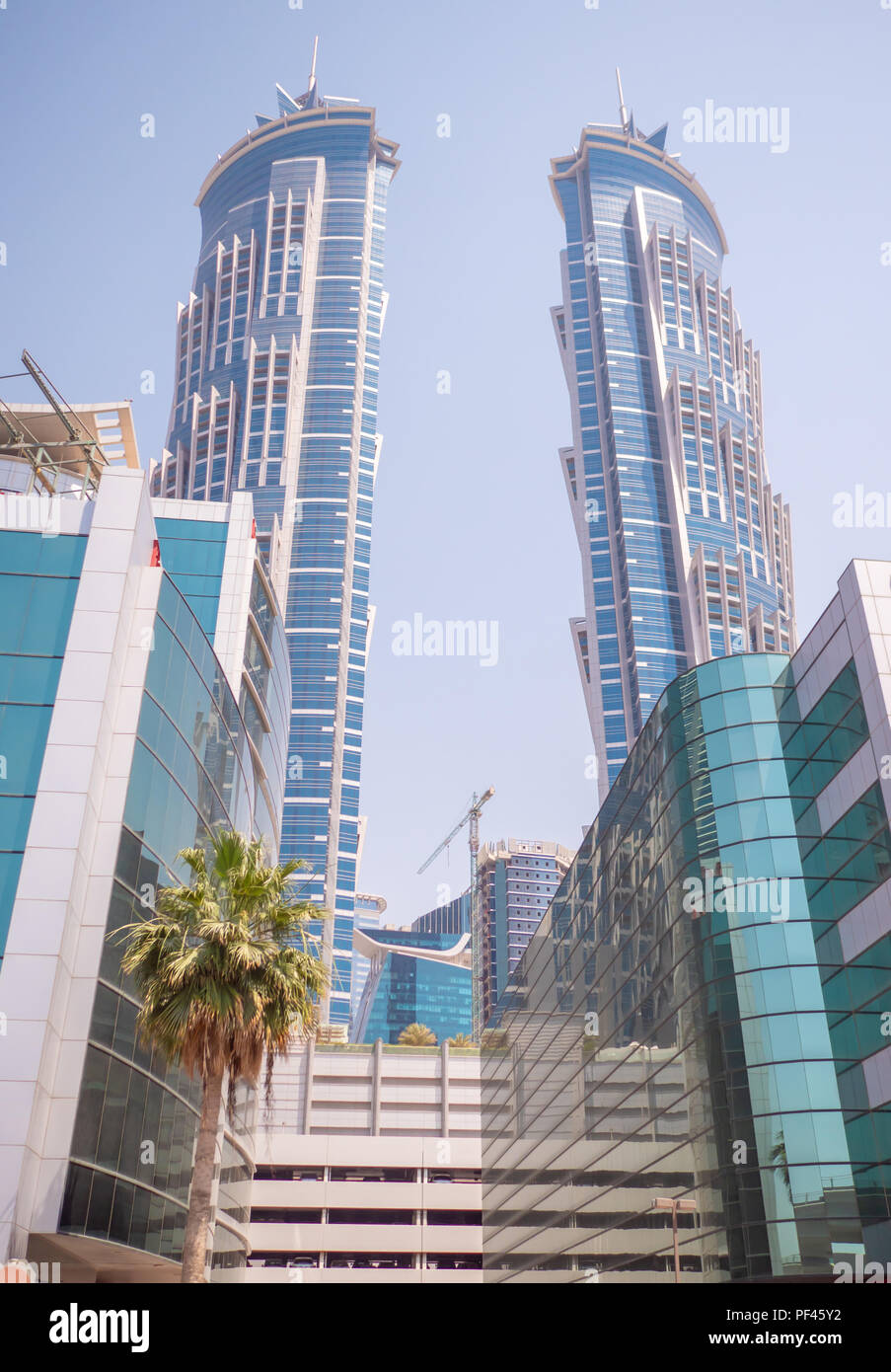 Dubai, UAE - May 15, 2018: Modern buildings in Dubai on a clear day Stock Photo - Alamy