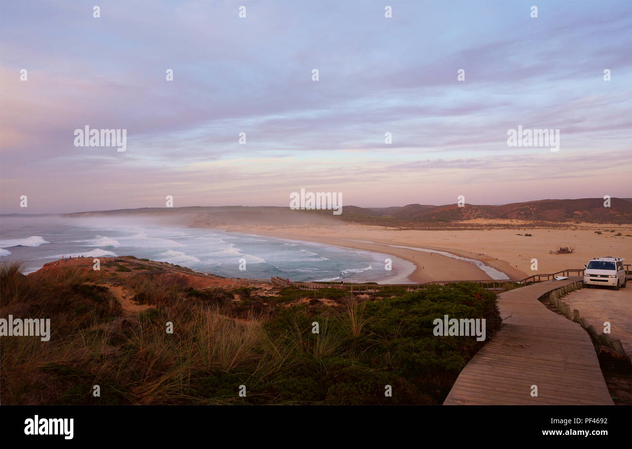 Monte Clerigo Beach Algarve Portugal Stock Photo - Alamy
