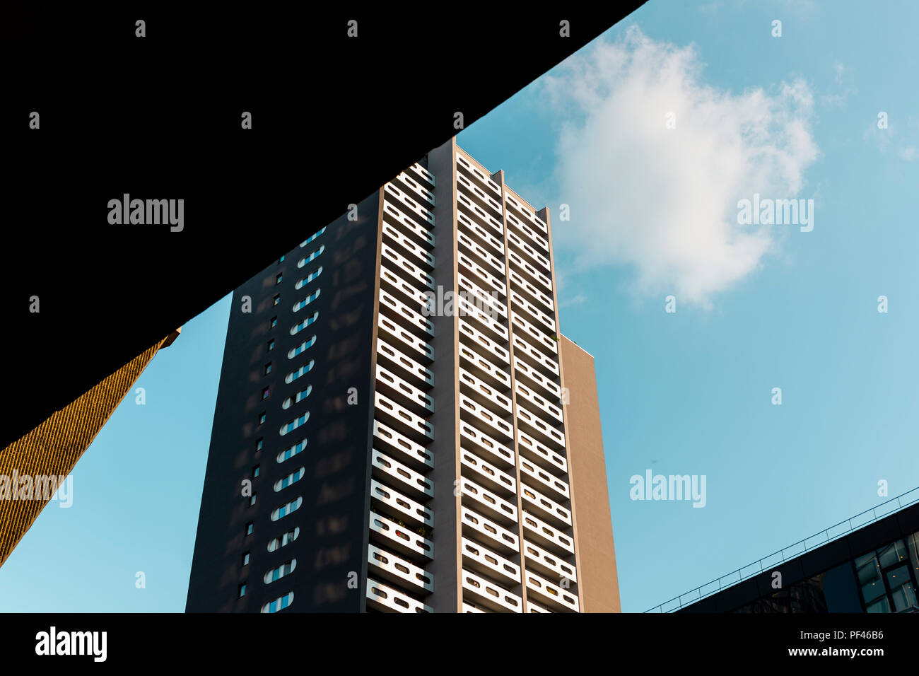 Highrise suburban tower block in Beaugrenelle, Paris, France Stock ...