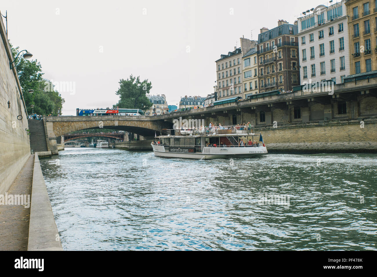 Seine River scene, Paris, France Stock Photo - Alamy