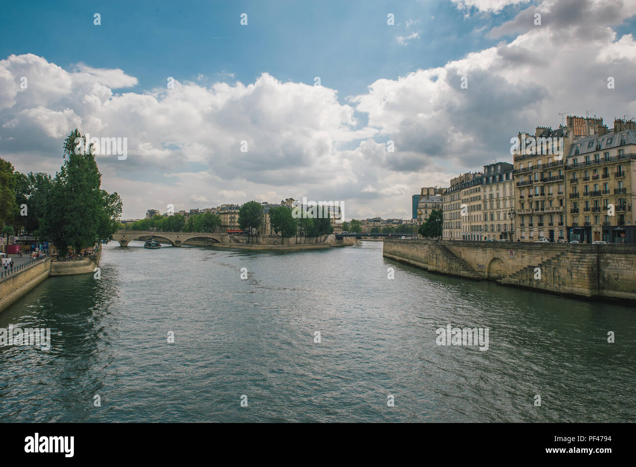 Seine River scene, Paris, France Stock Photo - Alamy