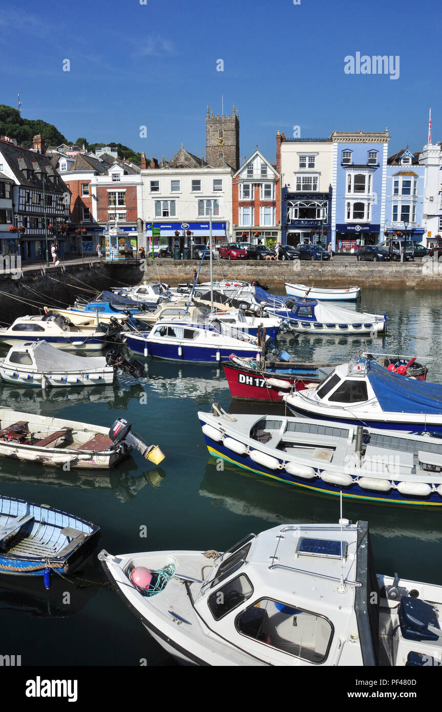 The Boatfloat and Quay, Dartmouth, South Devon, England, UK Stock Photo ...
