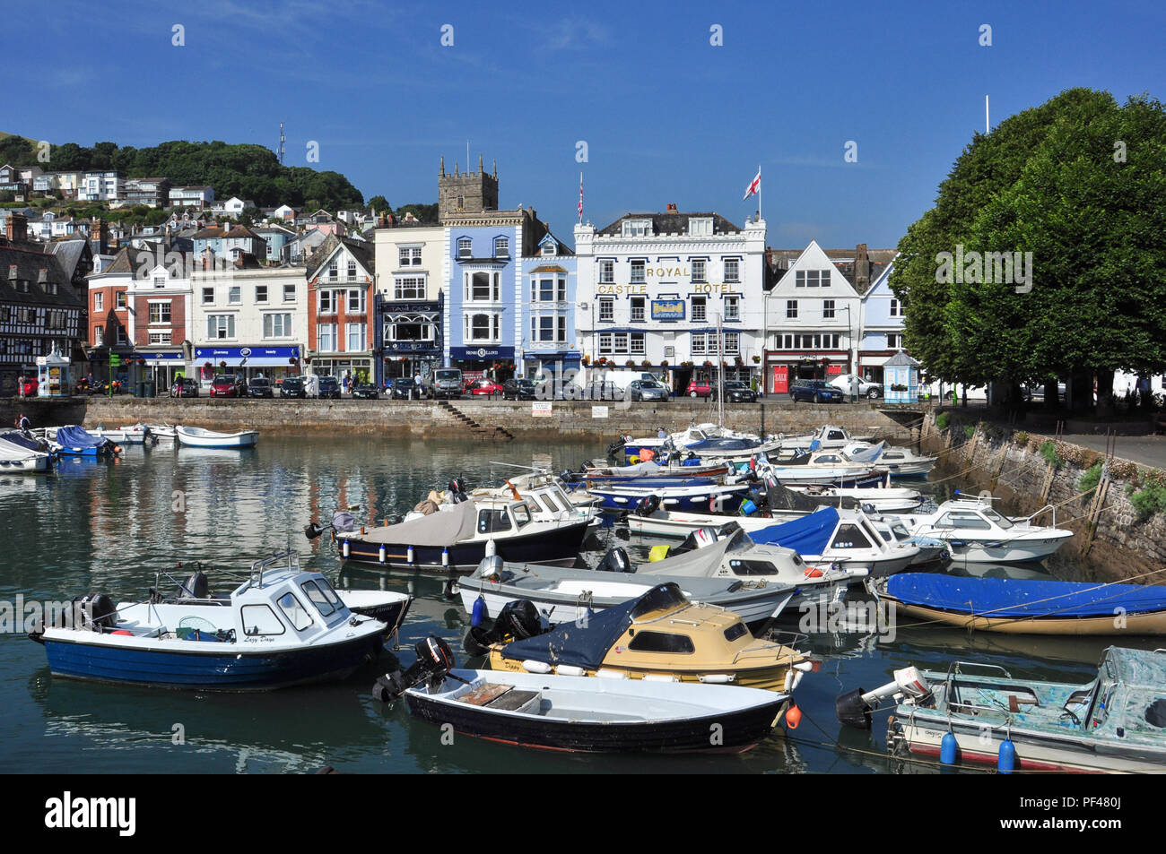 The Boatfloat and Quay, Dartmouth, South Devon, England, UK Stock Photo ...