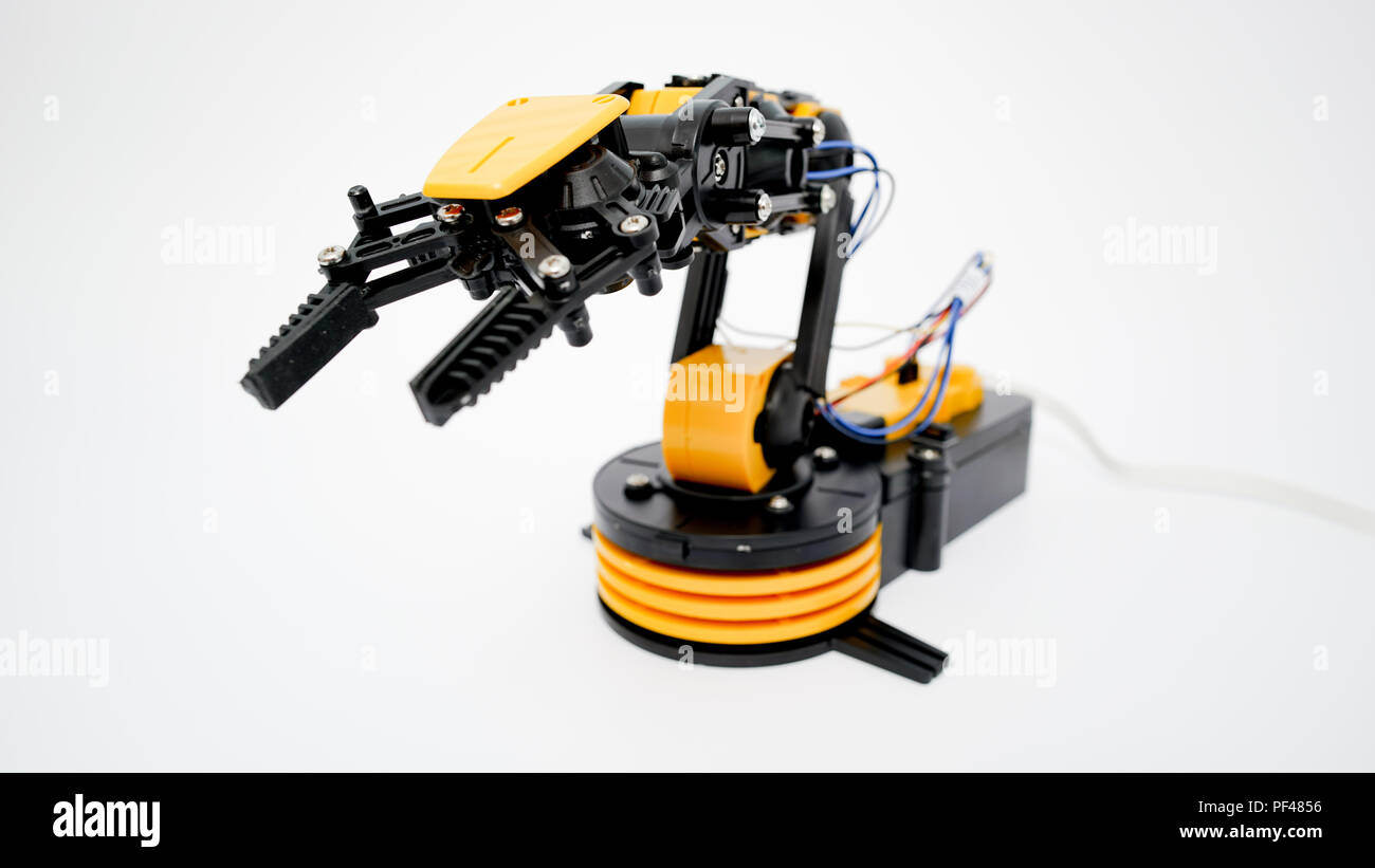 Plastic robot arm model Stock Photo - Alamy