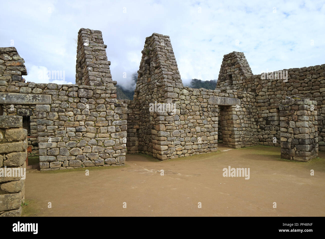 Remains of the ancient structure of Machu Picchu, UNESCO World Heritage ...