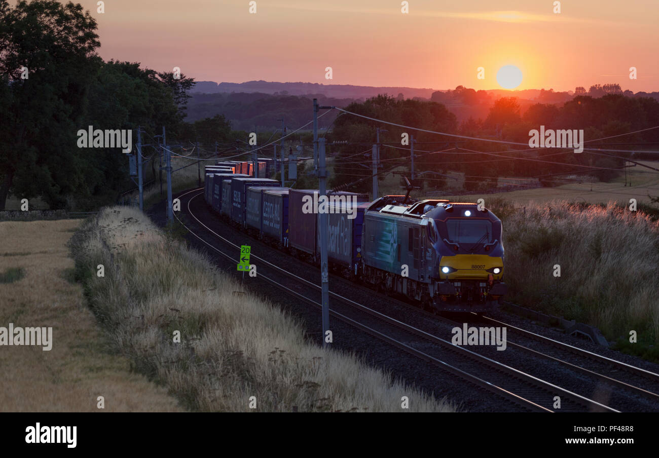 A Direct rail Services class 88 bi mode locomotive on the west coast ...