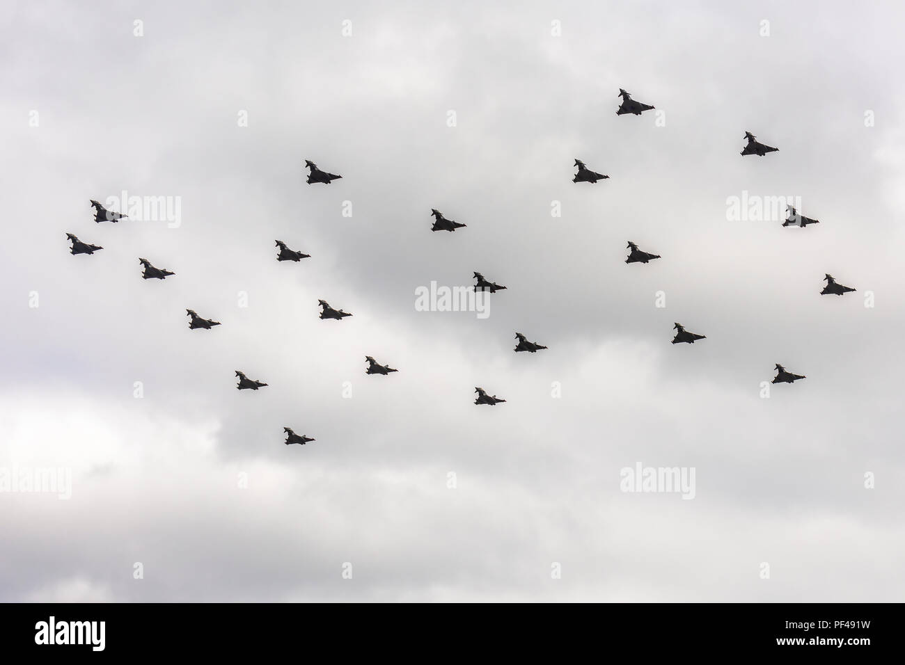 The RAF 100th Anniversary fly pass over London in July 2018 Stock Photo ...
