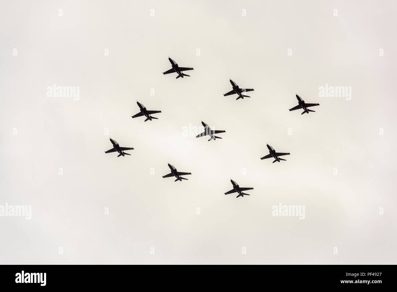 The RAF 100th Anniversary fly pass over London in July 2018 Stock Photo ...