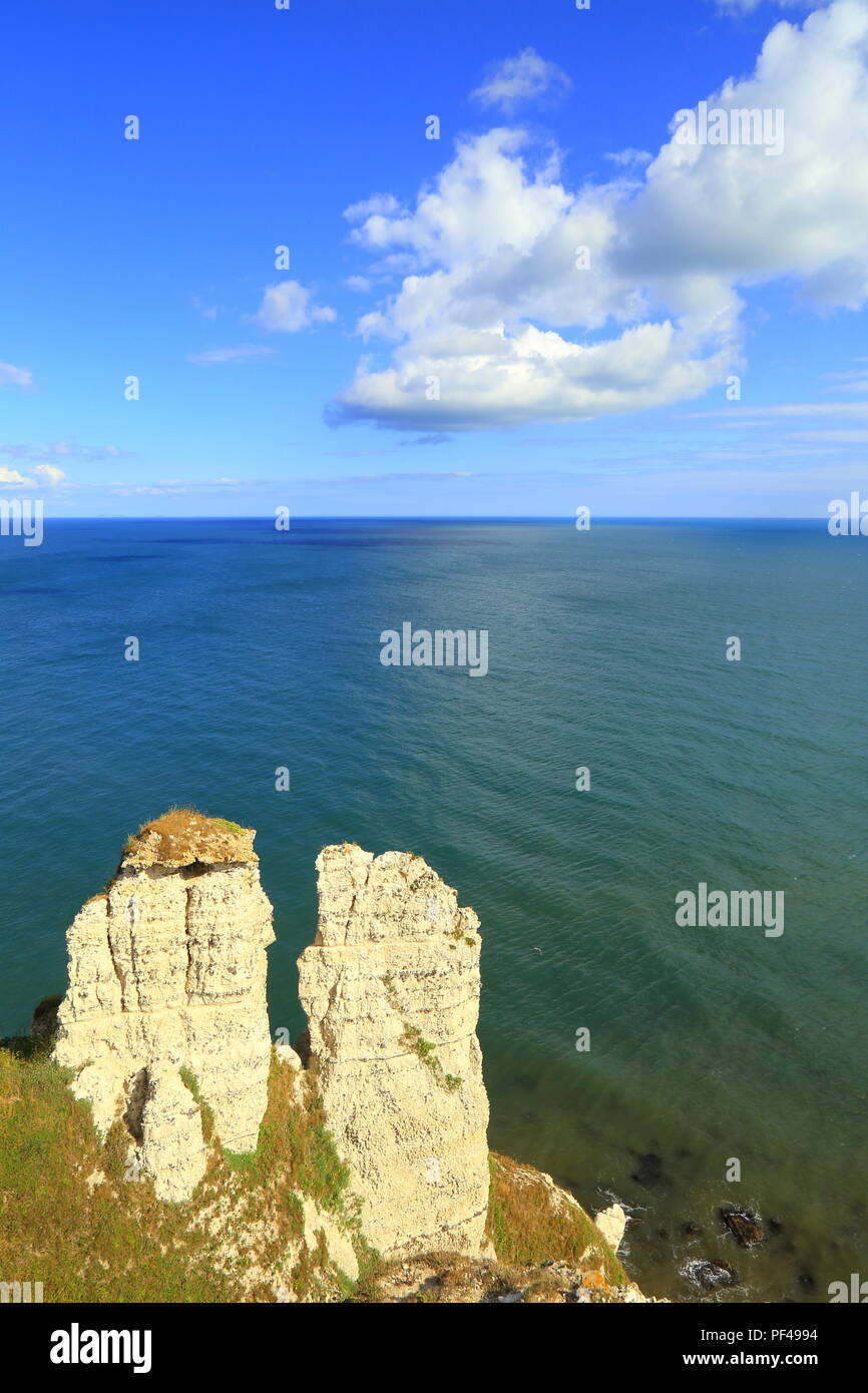 Chalk cliffs at Beer Head in Devon on the Jurassic Coast Stock Photo ...