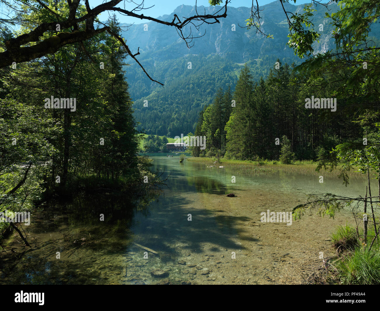 Hintersee, Ramsau, Berchtesgadener Land, Oberbayern, Bayern ...