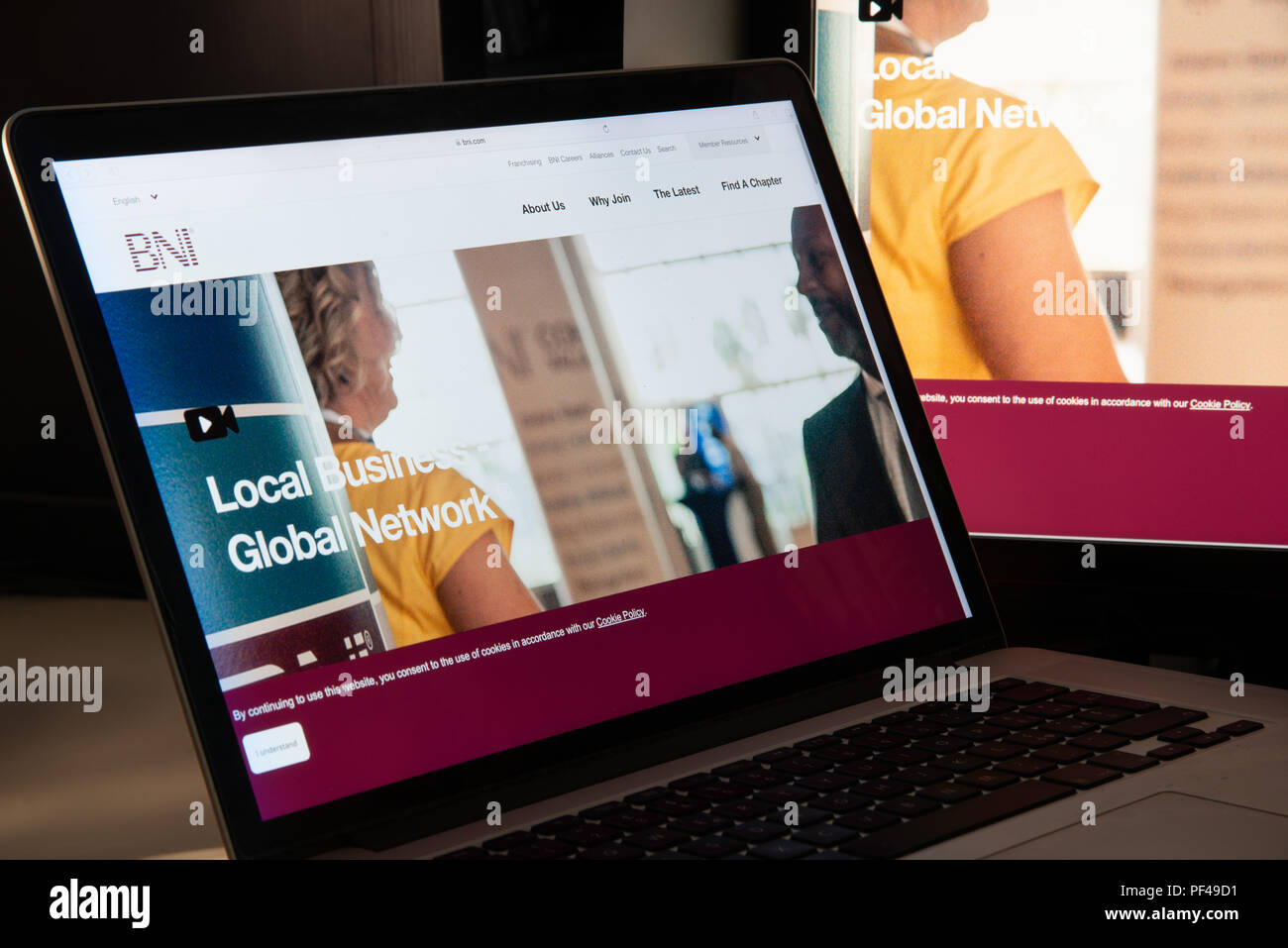 Milan, Italy - August 15, 2018: BNI online banking website homepage ...