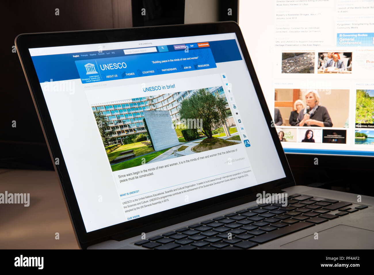 Unesco logo hi-res stock photography and images - Alamy